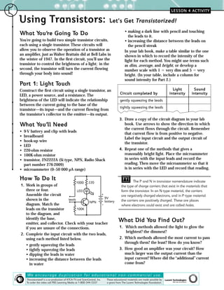 Transistor t gfinal | PDF | Physics | Science