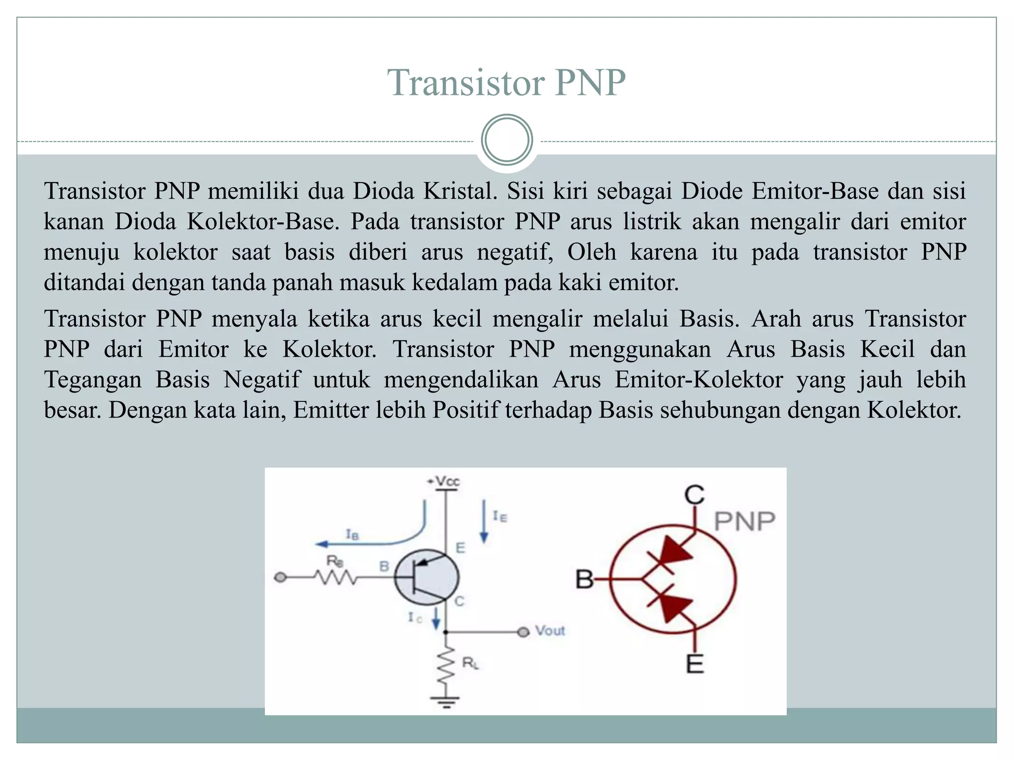 Transistor tipe pnp | PPT