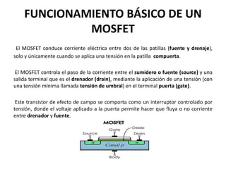 Transistor tipo mosfet | PPTX