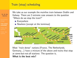 Mathematics in Public and Private Transportation | PDF