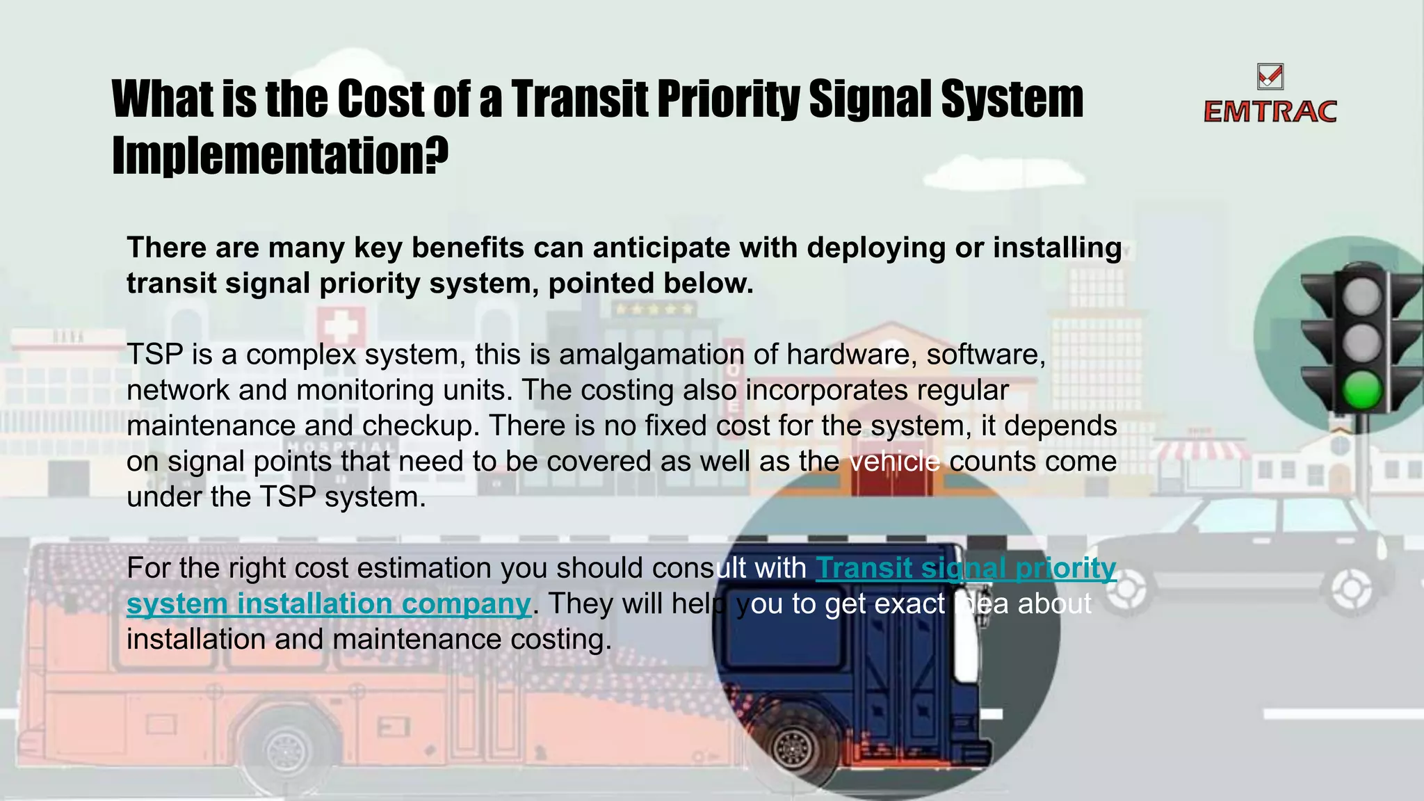 Transit Signal Priority System - All you need to know about | PDF