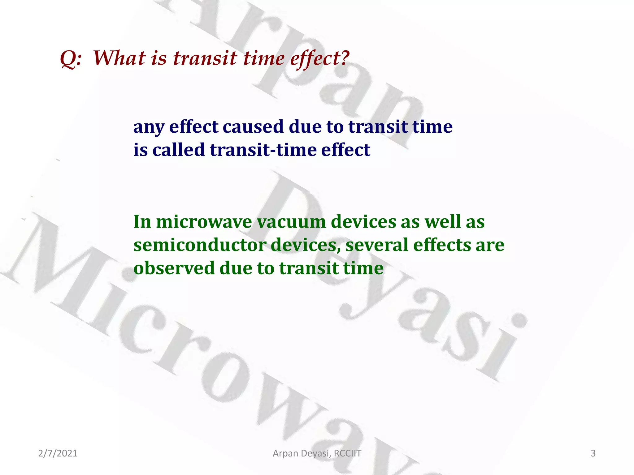 Transit time device | PDF