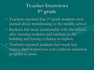 Transition from 5th to 6th | PPT