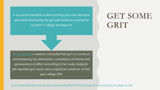 The Transition - Key to Success in College | PPT