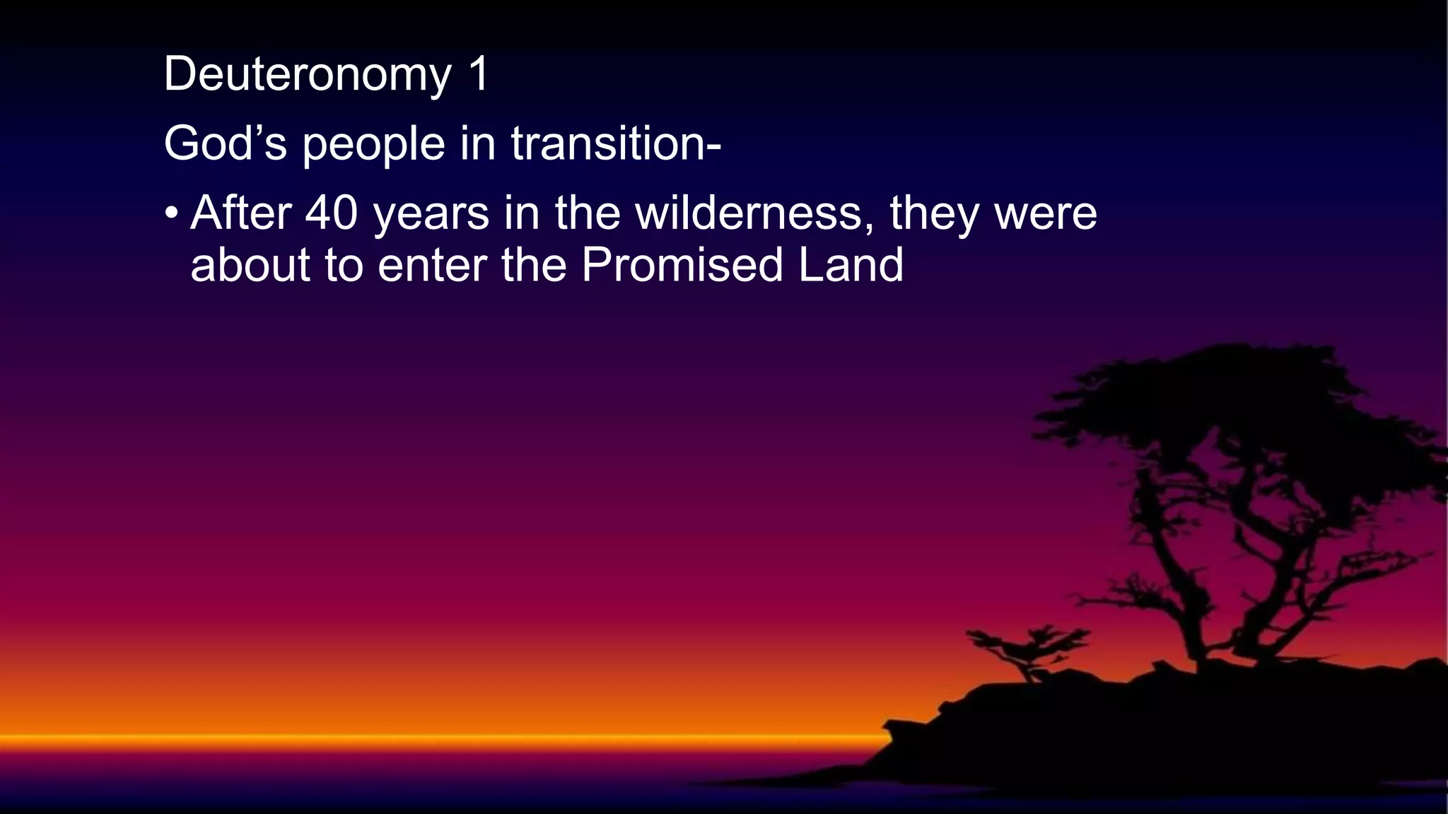 Transition – Change for Fruitfulness and Blessings | PPTX