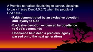 Transition – Change for Fruitfulness and Blessings | PPTX