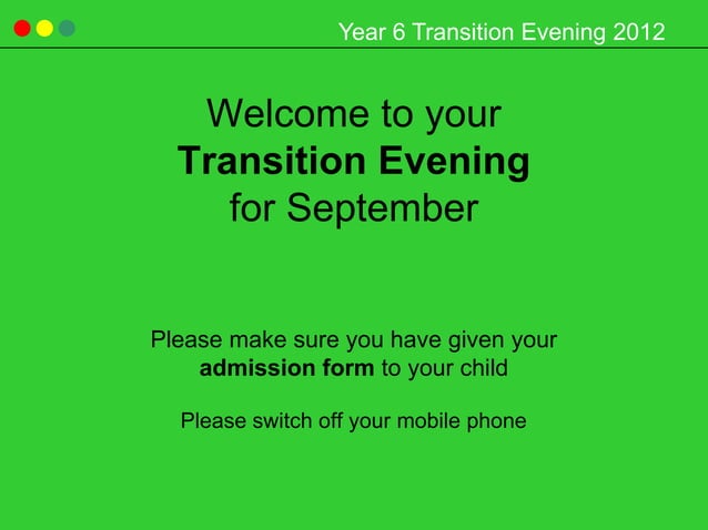 Transition Evening PowerPoint Presentation | PPTX