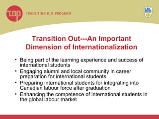 Transitioning Out and Internationalization | PPT