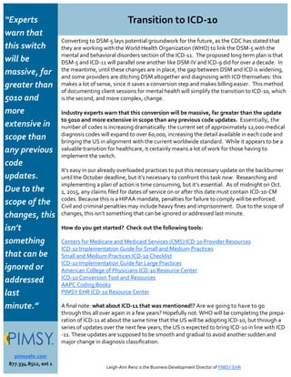 Transition to ICD-10 | PDF