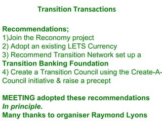 Transition Transaction Banking | PPTX