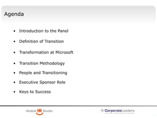 Webinar - Transition Your Organization - The Microsoft Case | PPT
