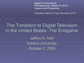 US DTV Transition | PPT | Television | Entertainment