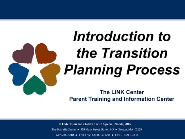 Introduction to the Transition Planning Process (Updated 10/17) | PPT