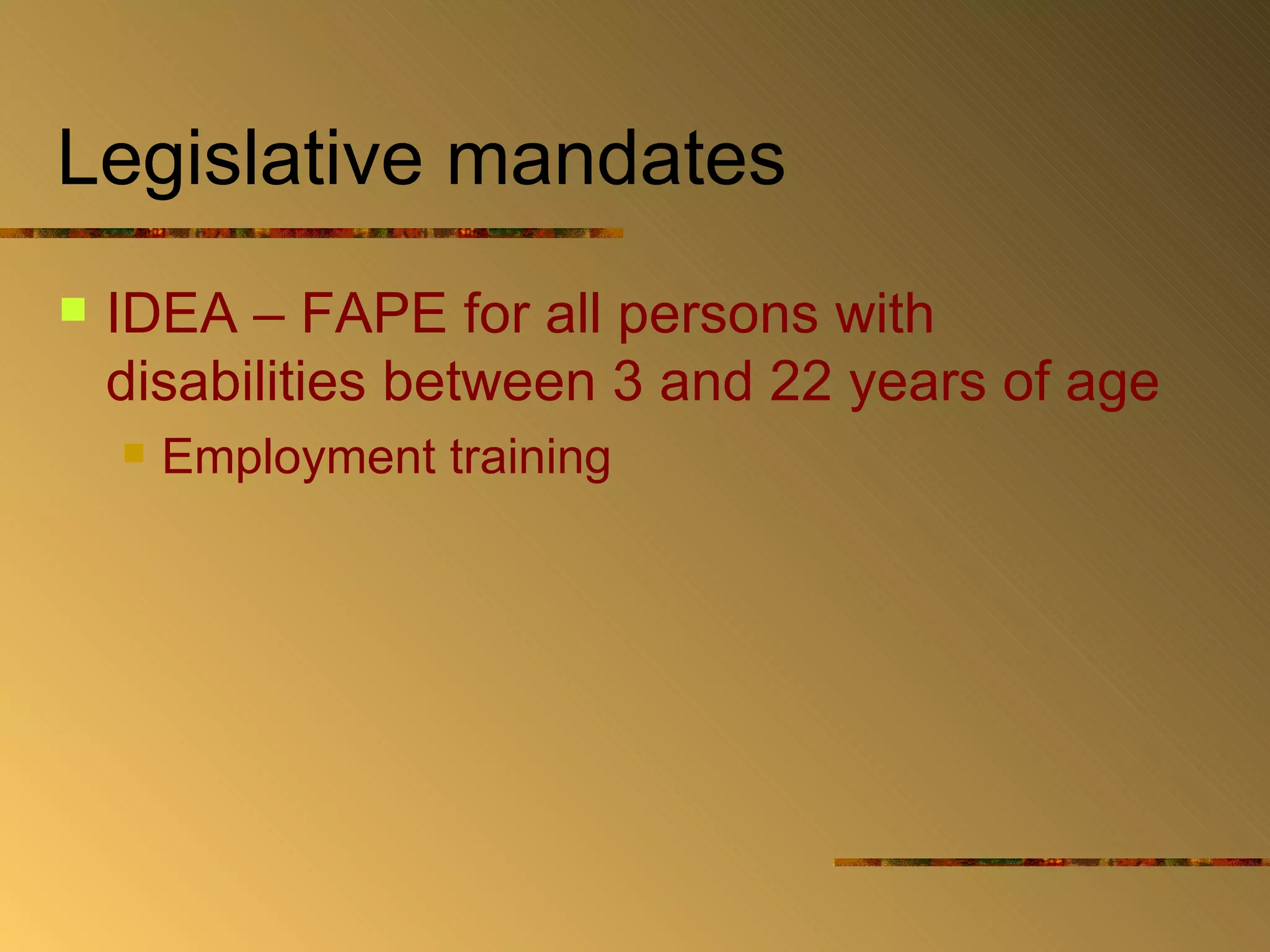 Transitional Period For Student With Disabilities And Autism | PPT