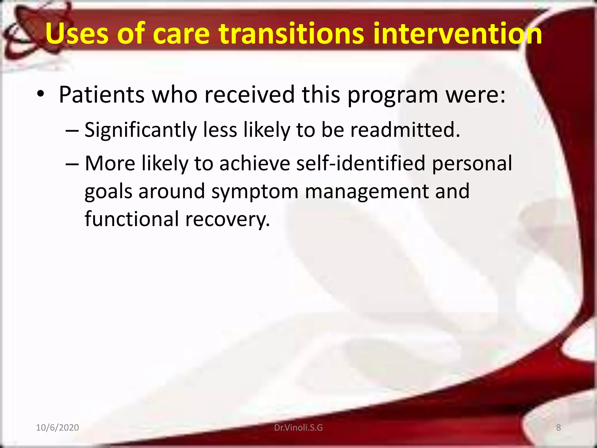Transitional care | PPTX