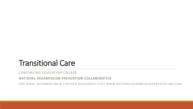 Transitional care ceu | PPT