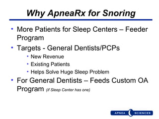 Transitional dental sleep apnea apnea rx training | PPT