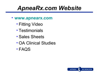 Transitional dental sleep apnea apnea rx training | PPT