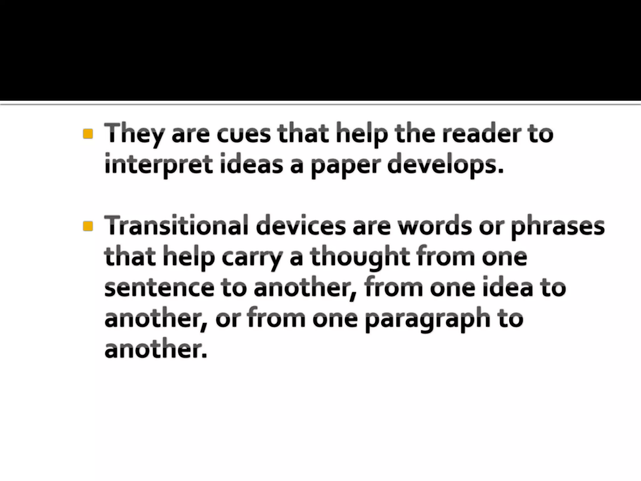 Transitional devices | PPTX