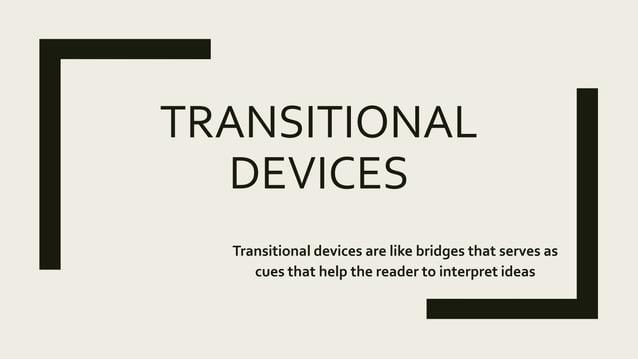Transitional devices | PPTX | Nutrition | Healthy Living