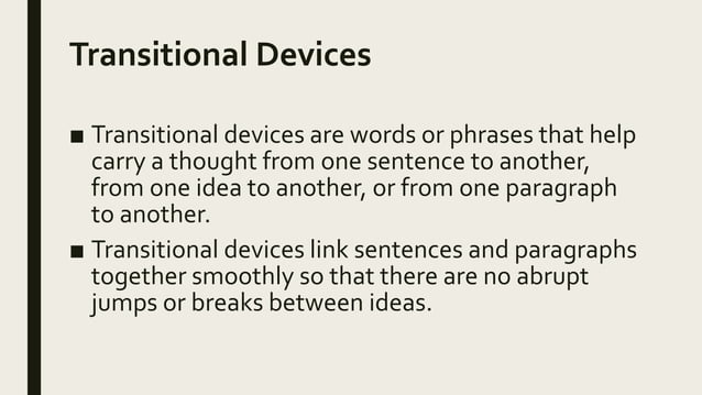 Transitional devices | PPTX | Nutrition | Healthy Living