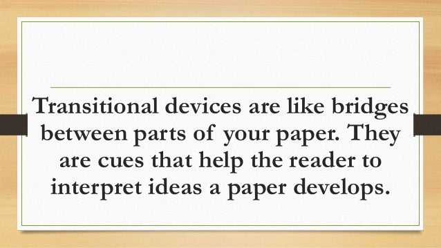 Transitional devices