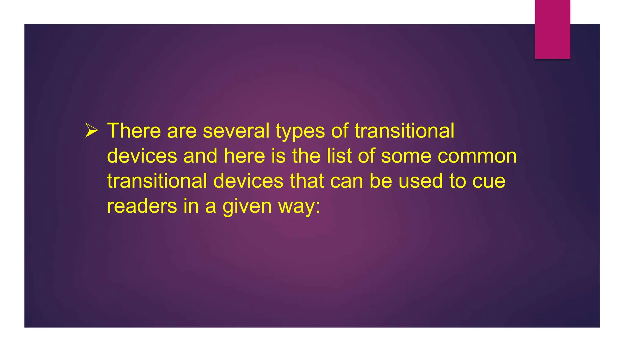 TRANSITIONAL DEVICES.pptx learn English Grammer | PPTX