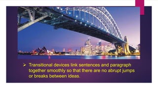 TRANSITIONAL DEVICES.pptx learn English Grammer | PPTX