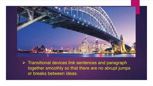 TRANSITIONAL DEVICES.pptx learn English Grammer | PPTX