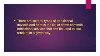 TRANSITIONAL DEVICES. Every Class.pptx