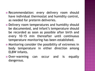 Transitional hypothermia in preterm newborns | PPTX