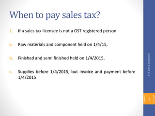 GST Transitional Period | PPTX