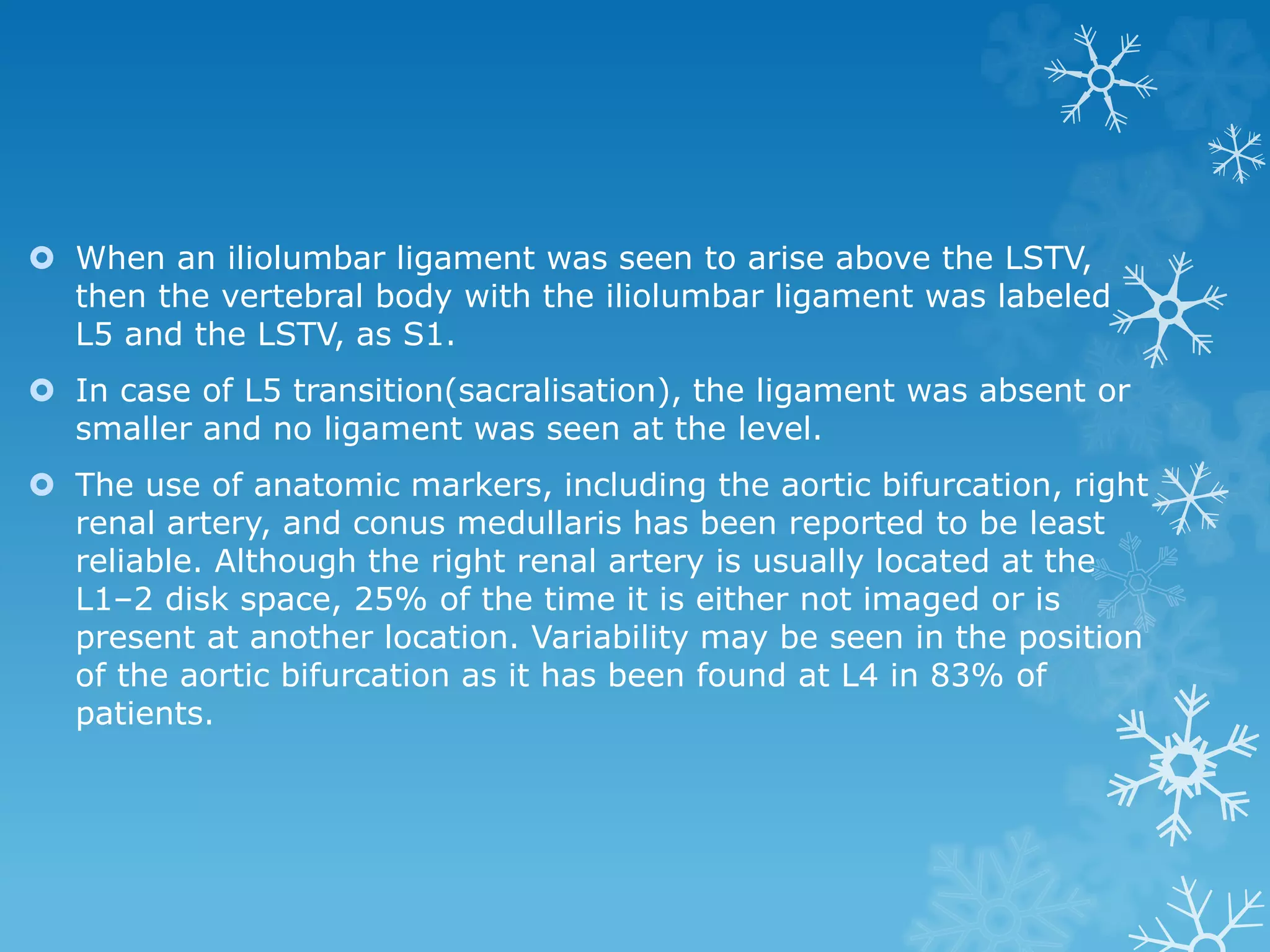 Transitional vertebrae radiology | PPTX