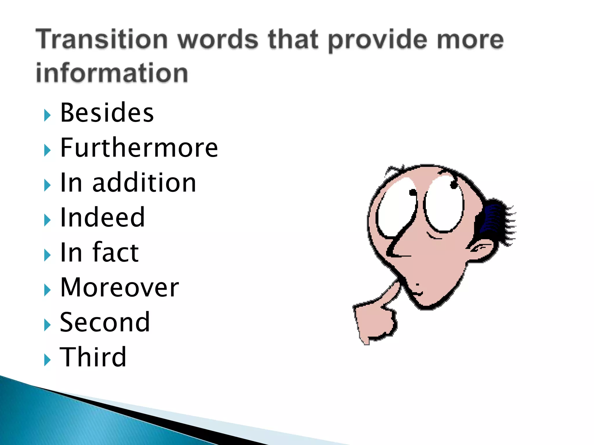 Transitional words | PPTX