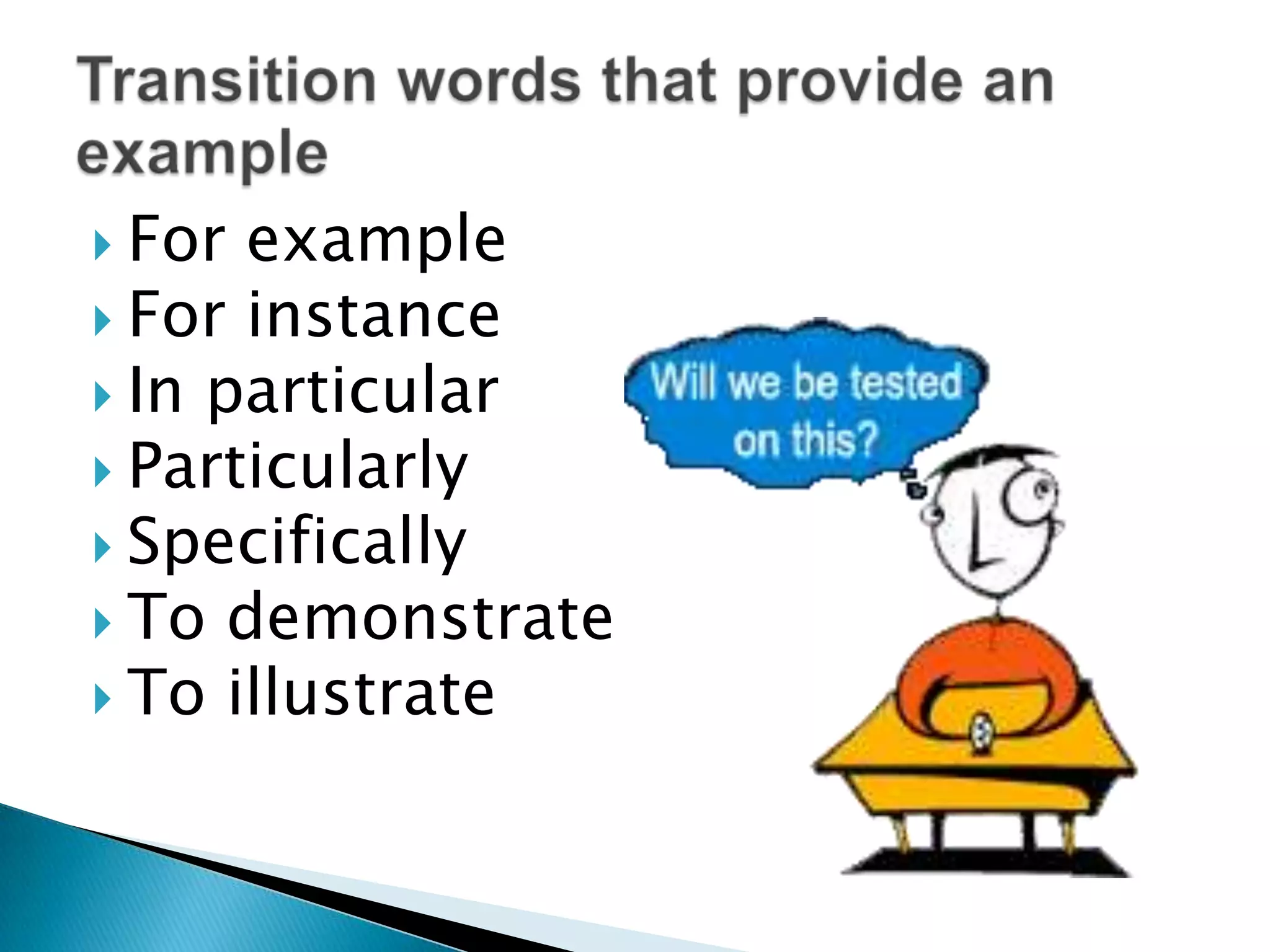 Transitional words | PPTX