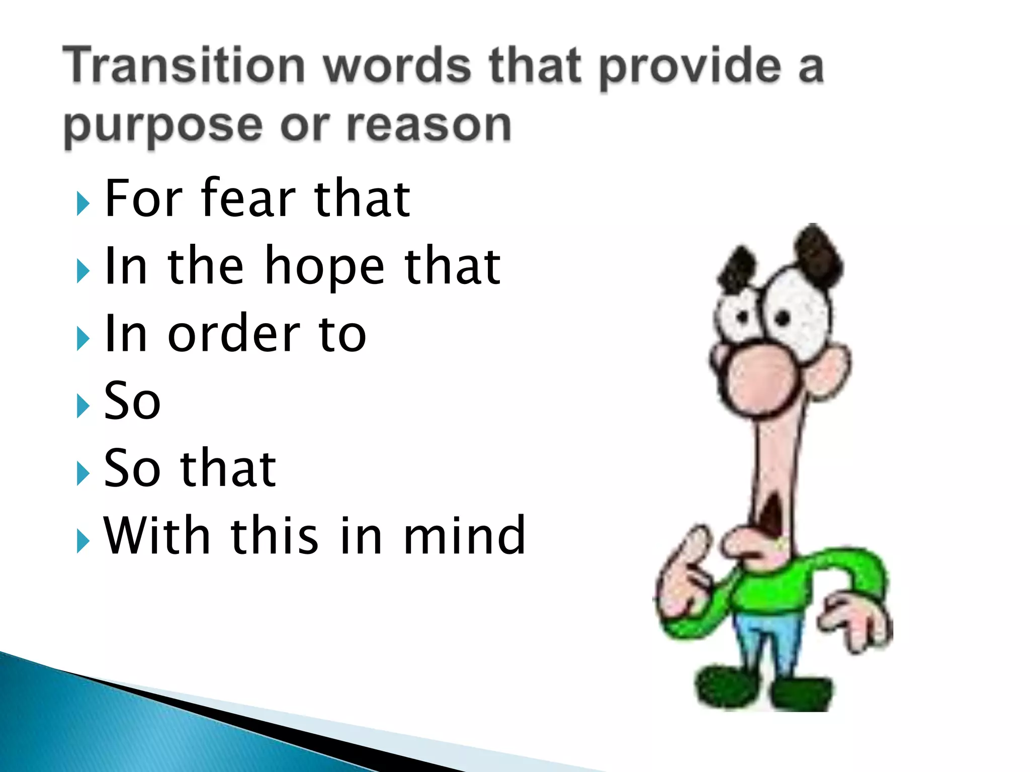 Transitional words | PPTX