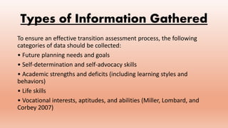 Transition assessment power point | PPTX