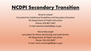 Transition assessment power point | PPTX