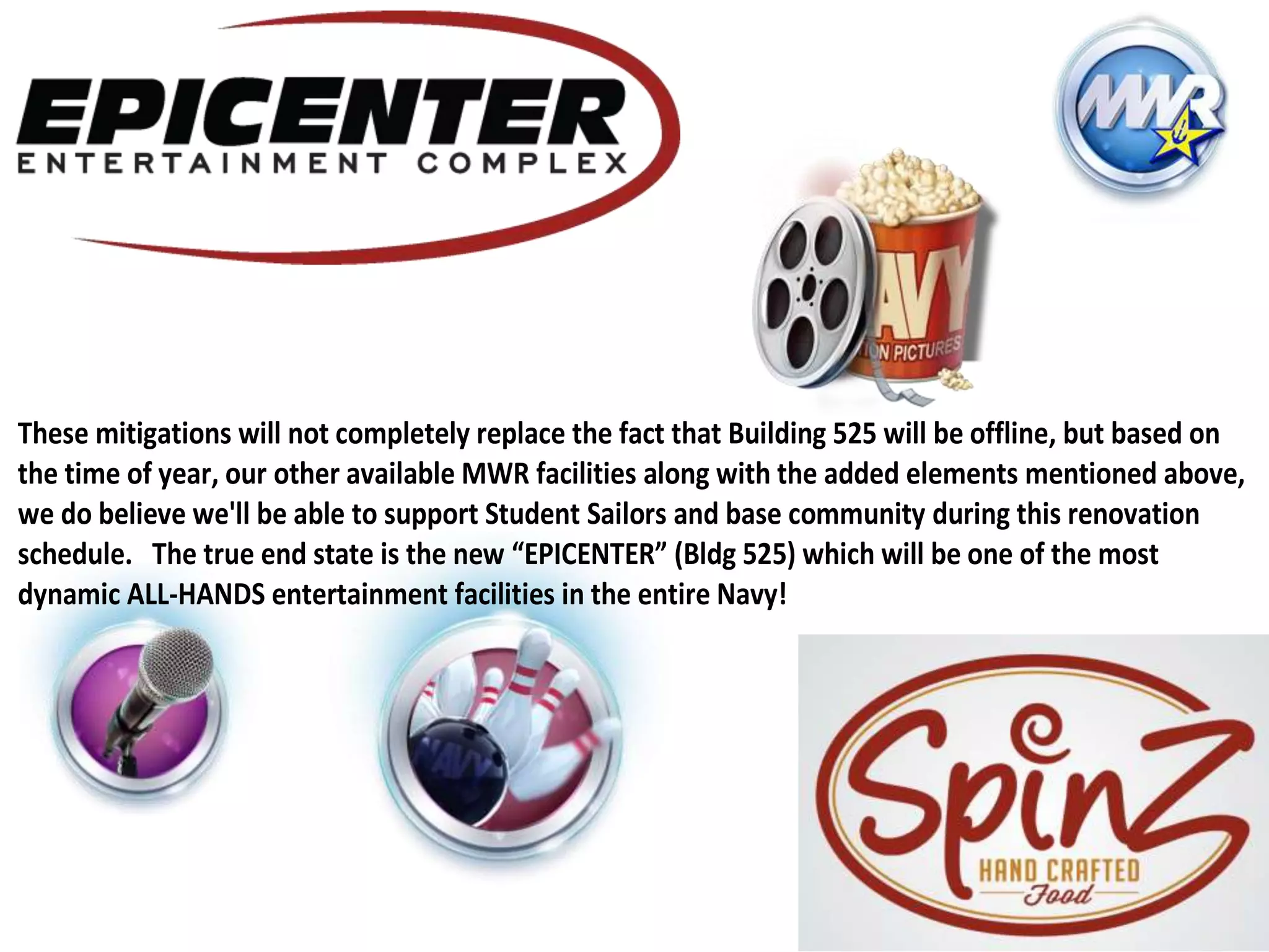 EPICENTER-Transition brief | PPTX | Bars & Restaurants | Attractions