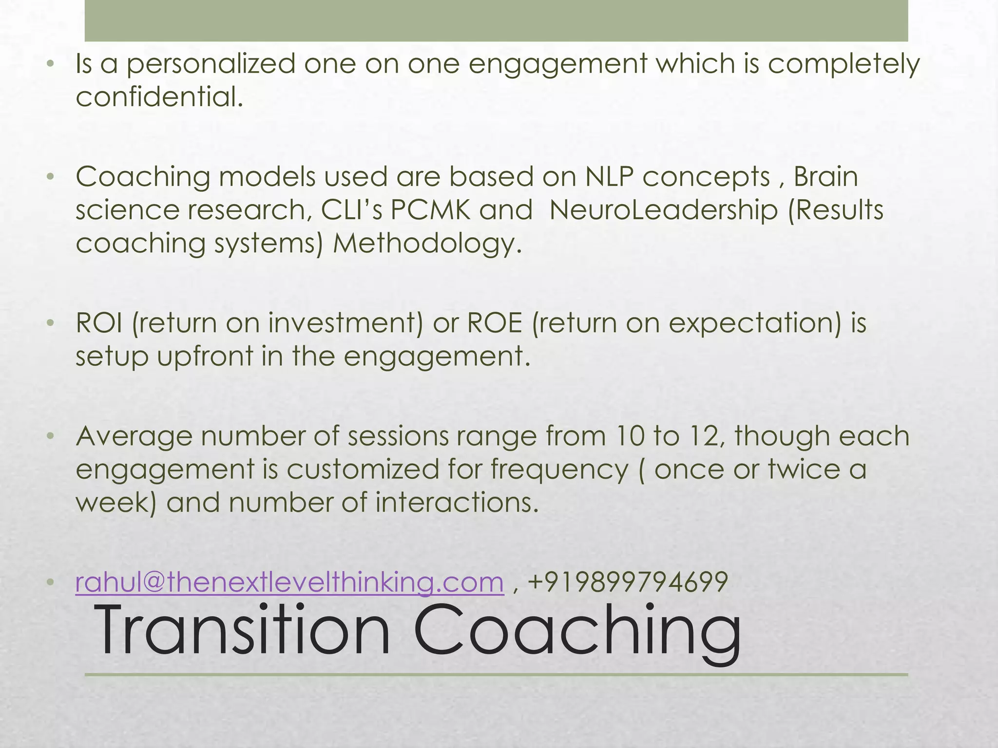 Transitioncoaching | PPTX