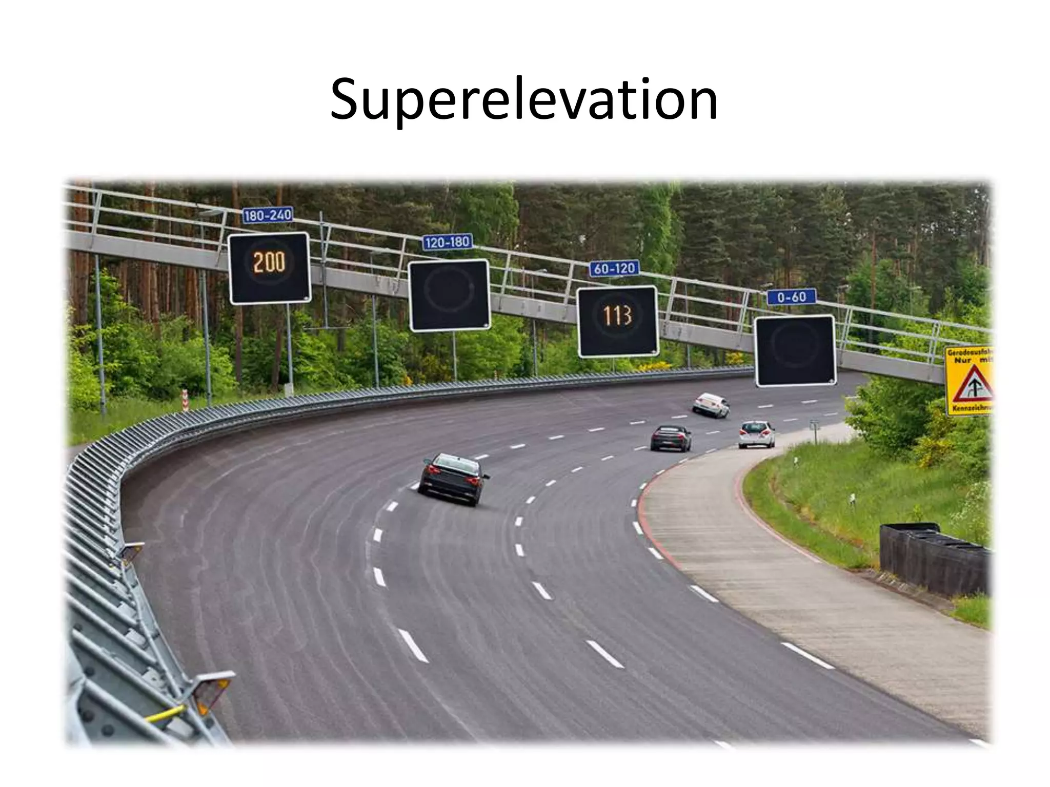 Transition curve and Superelevation | PPTX