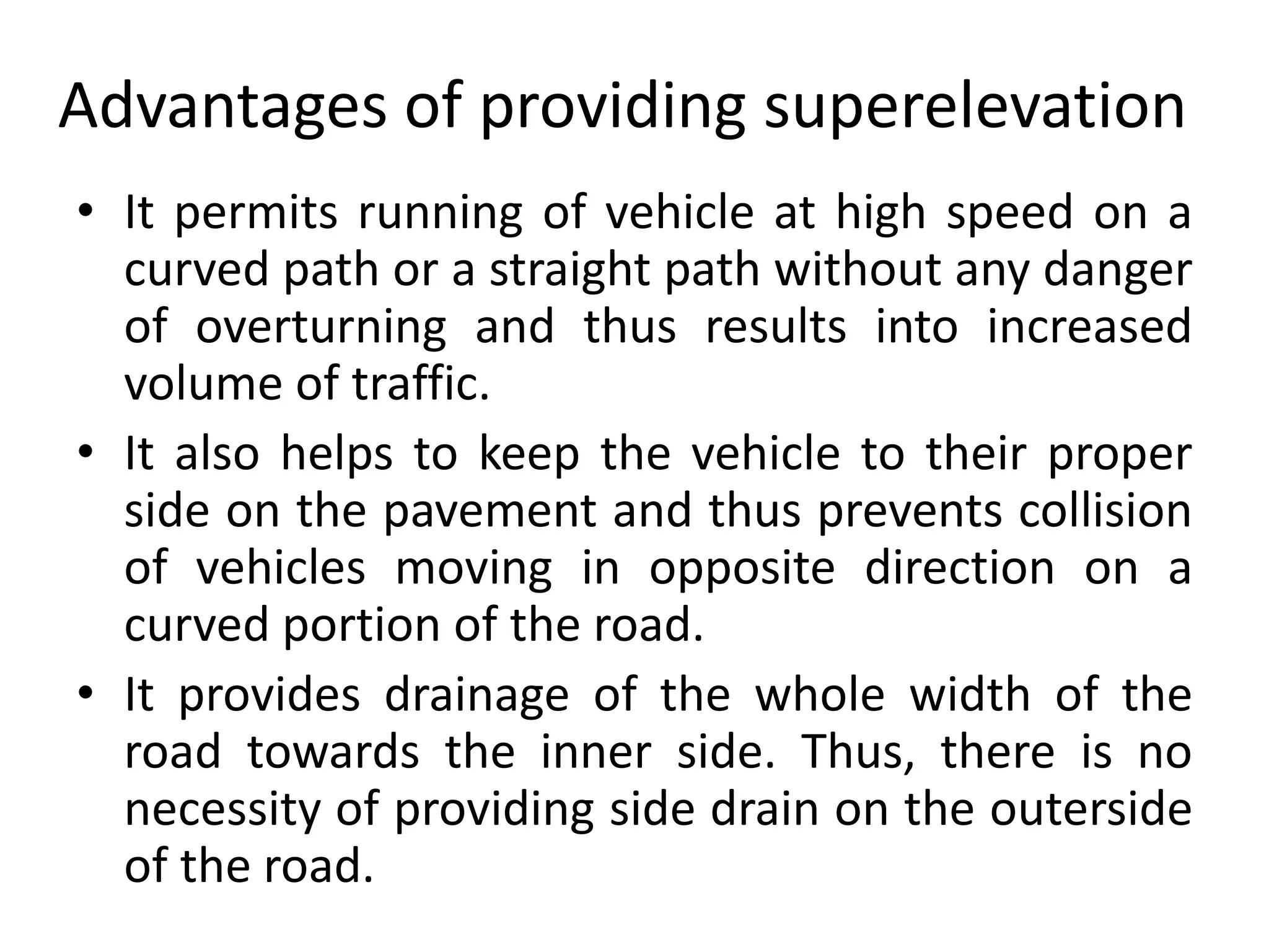 Transition curve and Superelevation | PPT