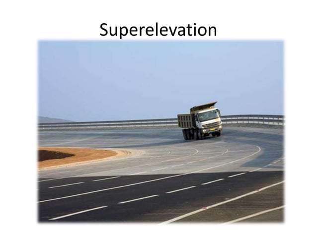 Transition curve and Superelevation | PPTX
