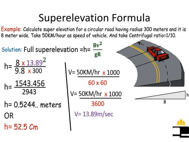 Transition curve and Superelevation | PPT