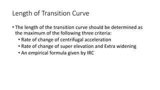 Transition-curve to understand surveying and horizontal curve for traffic flow | PDF
