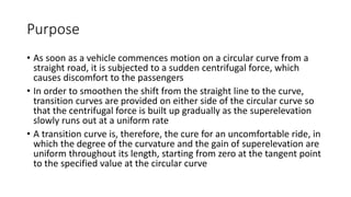Transition-curve to understand surveying and horizontal curve for ...