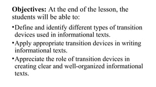 Transition Devices.pptx for grade 7 learners | PPTX