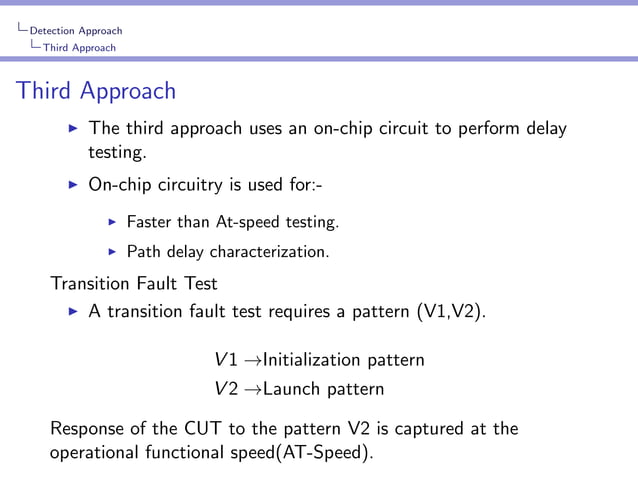 Transition Fault Detection Pdf Physics Science