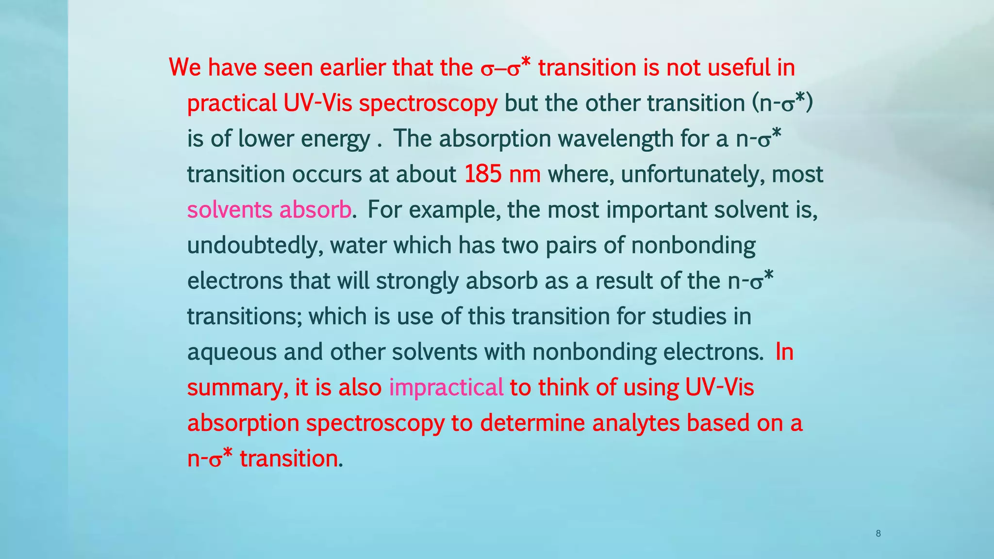 Transition in ultraviolet and visible light | PPTX