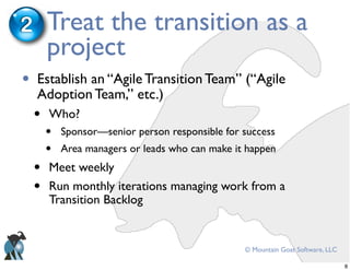 Transitioning to Agile | PPT